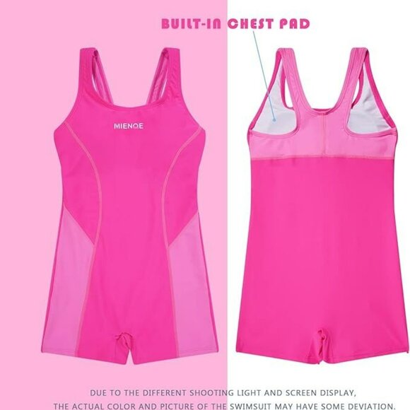 Swim | Mienoe Teen Girls Swimsuits One Piece Kids Pink Swimsuits | Poshmark